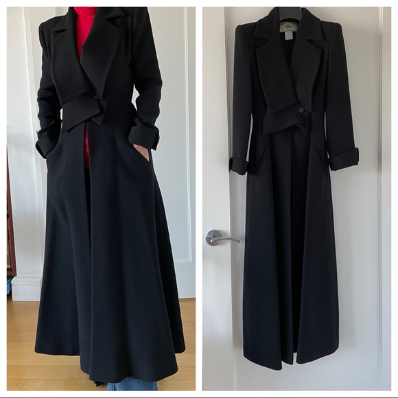 Fendi | Jackets & Coats | Fendi Boutique Vintage Long Coat | Poshmark